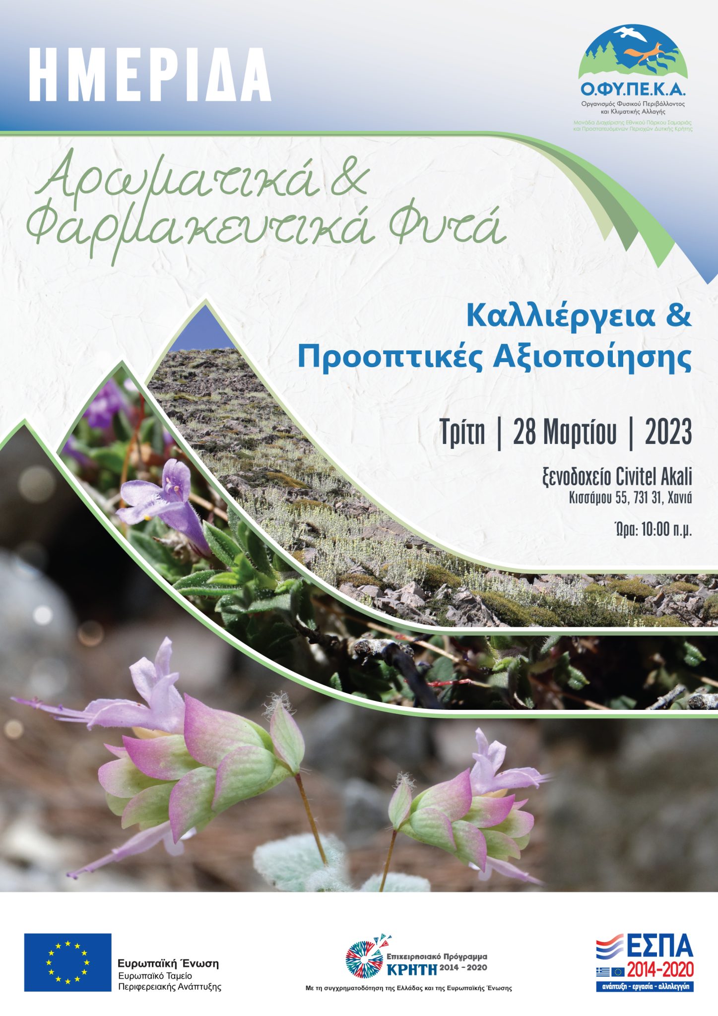 Ημερίδα για τα φαρμακευτικά φυτά της Κρήτης – Ο.ΦΥ.ΠΕ.Κ.Α.
